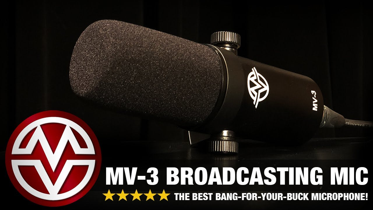MV-3 Broadcast/Vocal Microphone - Unbeatable Price & Quality! – Music ...